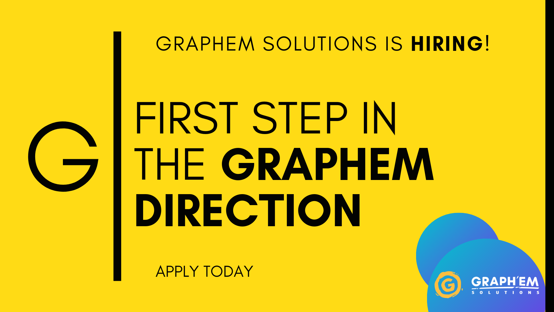 We are hiring - Graphem Solutions